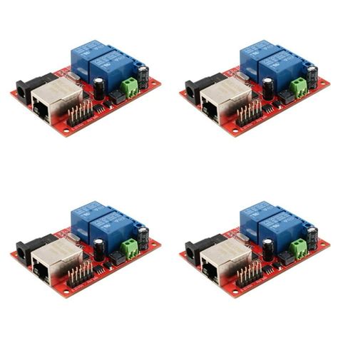 4x lan ethernet 2 way relay board delay switch tcp udp controller