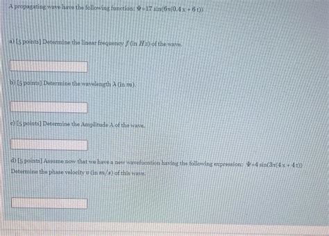 Solved A Transverse Wave Propagates In The Negative