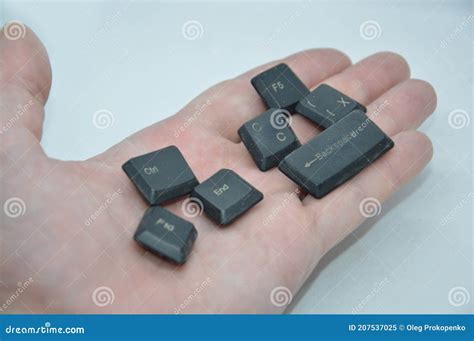 Various Combination Of Keys Of The Computer Keyboard Stock Image Image Of Closeup Type 207537025