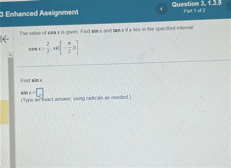 Solved 3 ﻿enhanced Assignmentquestion 3 1 3 9part 1 ﻿of