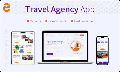 Travel Agency App Figma Website App Template UI4Free