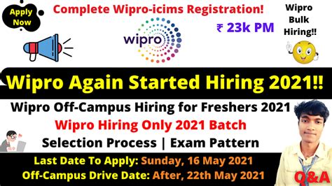 Wipro WILP Recruitment Drive For Freshers Batch Wipro Work Integrated Learning