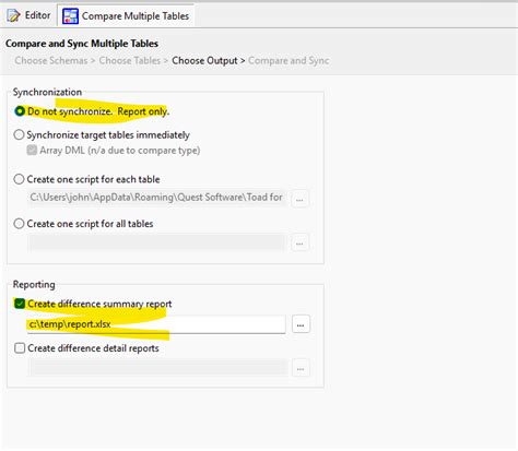 Toad 2025 Is Compare Number Of Table Rows A Missing Feature Toad For