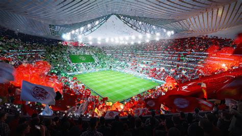 The Worlds Largest Football Stadium Grand Stade Hassan Ii