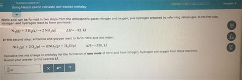 Solved THERMOCHEMISTRY Noraiynn Using Hess S Law To Chegg