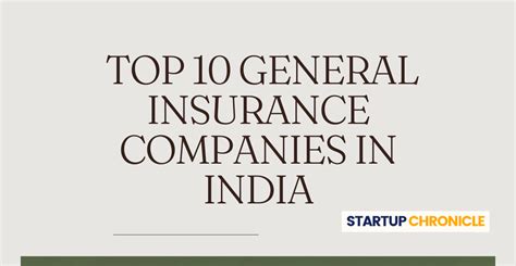 Top 10 General Insurance Companies In India