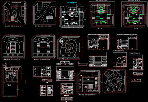 False Ceiling Oh Residential 2d Drawings Are Given In This Dwg Autocad