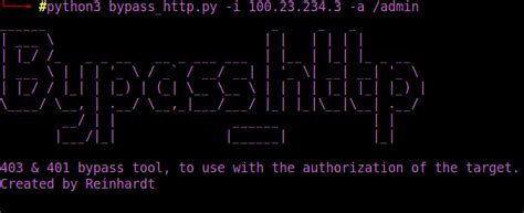 Tool Guide Bypass A Python Tool To Find 403 And 401 Bypass By