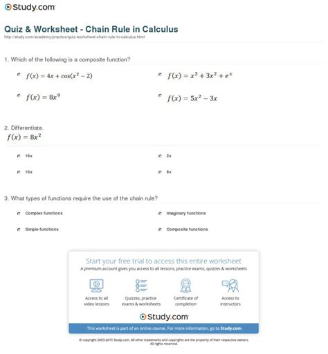 Pre Calculus Composite Functions Worksheet Answers Db Excel