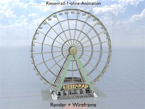 Ferris Wheel Version 1 Without Animation Cgtrader