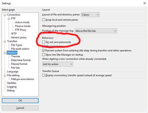 FileZilla How To Enable Password Saving PageCrafter
