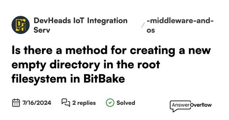 Is There A Method For Creating A New Empty Directory In The Root