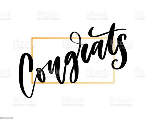 축 하 축 하 카드 인사말 카드 초대장 및 인쇄를 위한 손으로 쓴 글자입니다 배경에 고립 슬로건 0명에 대한 스톡 벡터 아트 및 기타 이미지 Istock