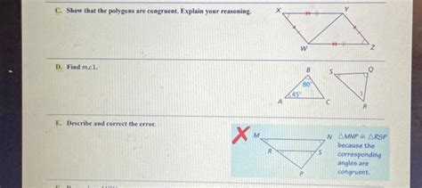 Solved 12 2 Congruent Polygons A Identify All Pairs Of Chegg Com