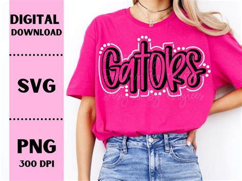 Gators Svg Gators Png Mascot Svg School Spirit Team Svg Football