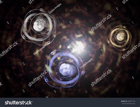 Close Illustration Atomic Particle Nuclear Energy Stock Illustration 358917152 Shutterstock