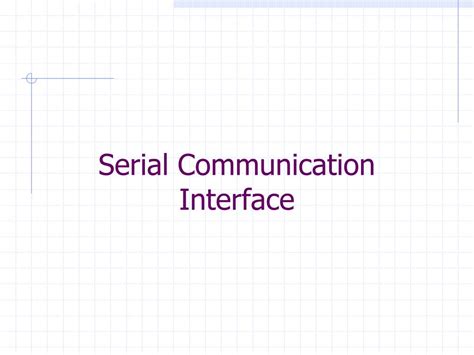PPT Serial Communication Interface PowerPoint Presentation Free Download ID