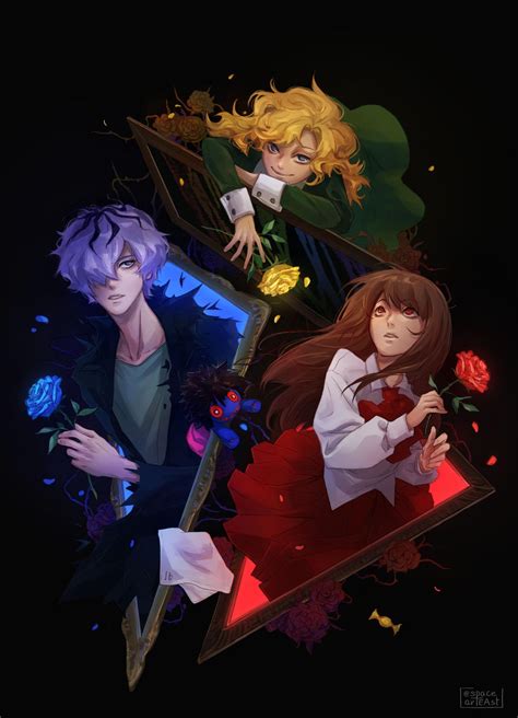 Ib Three Roses By Spacearteast On Deviantart