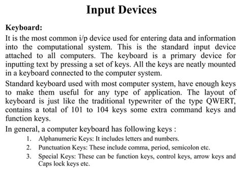 Cs Input And Output Devices PDF Computer Peripherals Computing