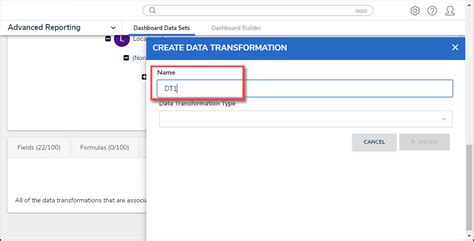 Adding A Data Transformation To A Dashboard Data Set Resolver