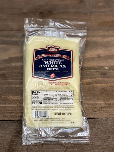 White American Cheese Slices