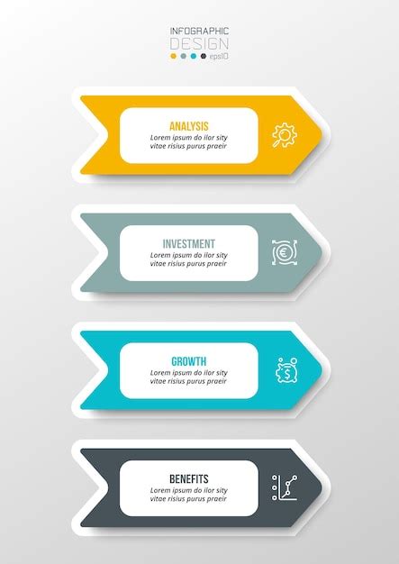 Premium Vector Infographic Template Business Concept With Workflow
