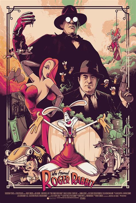 Who Framed Roger Rabbit Poster By Markbellillustration