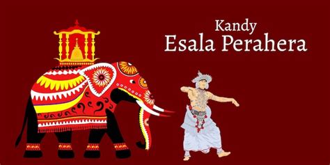 Premium Vector Kandy Esala Perahera Sri Lanka Kanday Dalada Kingdom