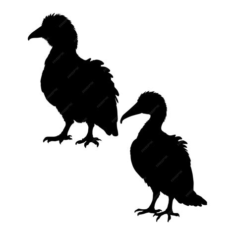 Premium Vector Megapode Silhouette On Clean White Background