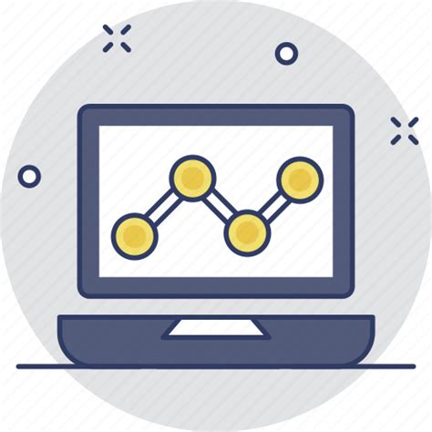 Analytics Cloud Computing Graph Line Chart Online Graph Icon