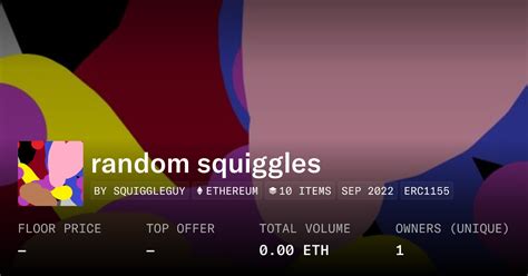 Random Squiggles Collection Opensea