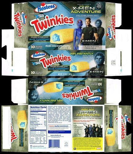 Hostess Twinkies Box X Men Blue Raspberry June 2014 Hostess Twinkies Hostess Blue Raspberry