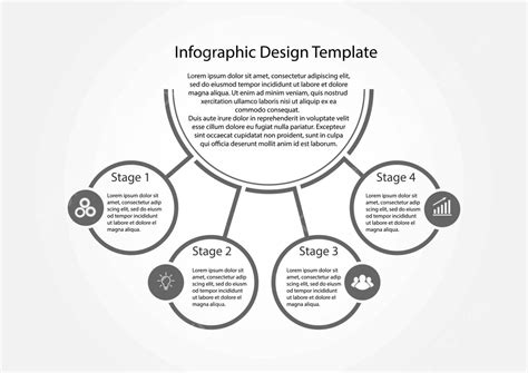 Visual Aid Design For Depicting Workflow And Diagrams Infographic Template Vector Strategy