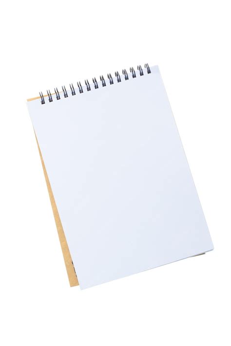 Premium Photo Opened Notepad On White Background