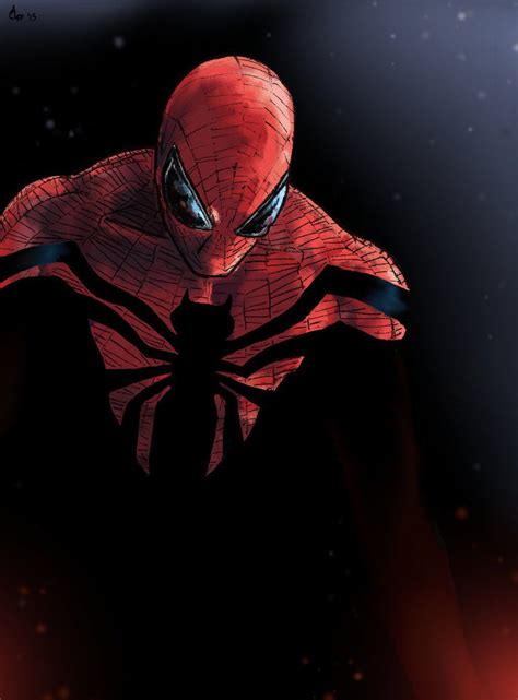 Superior Evil Spiderman Fanart Spiderman With Red Eyes Wallpaper