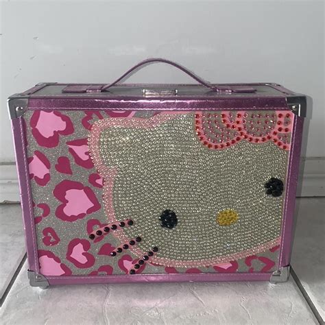Incredible Rare Hello Kitty Bedazzled Makeup Depop