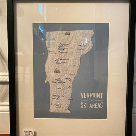 Vermont Ski Resorts Map 11x14 Print Best Maps Ever