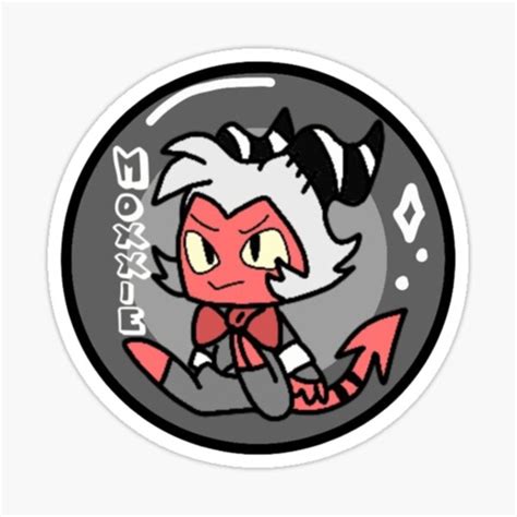 Chibi Moxxie Helluva Boss Sticker For Sale By Artist Hallie C Redbubble