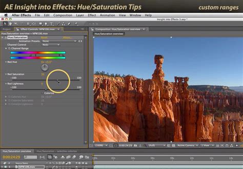 After Effects Classic Course Hue Saturation Tips By Chris And Trish Meyer ProVideo Coalition