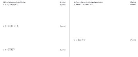 Solved Points Draw Logic Diagrams For The Chegg