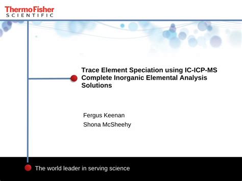 Pdf Trace Element Speciation Using Ic Icp Ms Complete Mediacmd