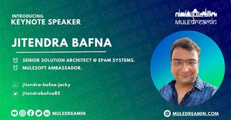 jitendra bafna jacky 🇮🇳 on linkedin mulesoft mulesoftcommunity muledreamin salesforce