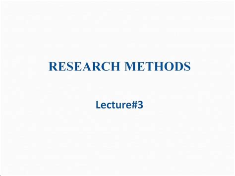 Ppt Research Methods Lecture3 Classification Of Research Dokumentips