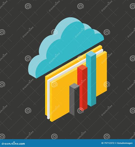 Cloud Computing Data Storage Stock Illustration Illustration Of Object Concept 79712372
