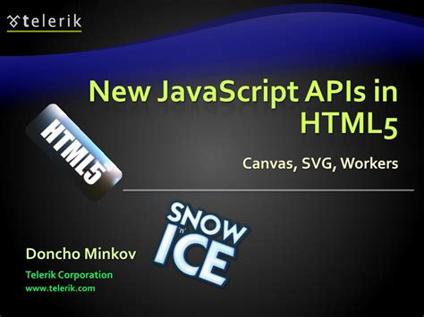 Ppt New Javascript Apis In Html Powerpoint Presentation Free