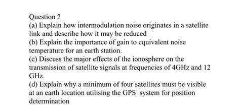 Solved Question 2 A Explain How Intermodulation Noise Solved Question 2 A Explain How Intermodulation Noise