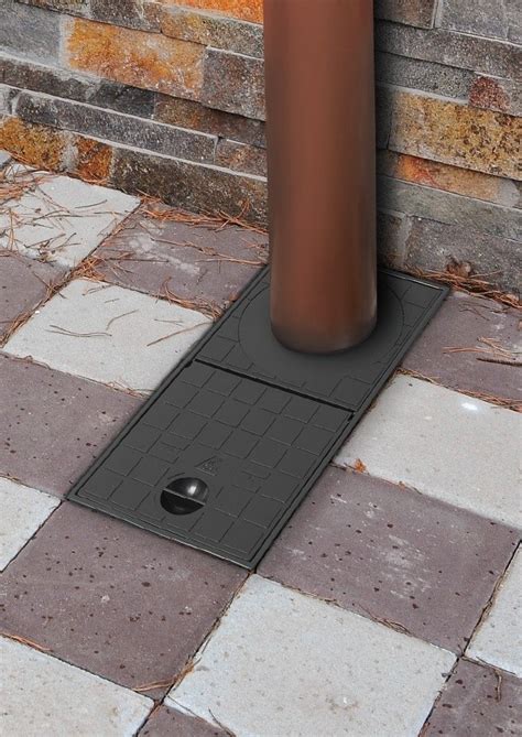 Канализационен сифон за водосточна тръба страничен