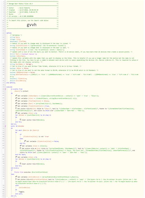 Displaying Device State Using Webcore Piston Tiles Comparing Two Pistons Logic Webcore Hubitat
