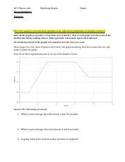 Matching Graphs AP Physics Doc AP Physics Lab Group Members Matching Graphs Name Purpose