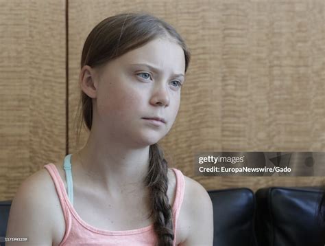 Portrait Of Greta Thunberg A 16 Year Old Climate Activist From News